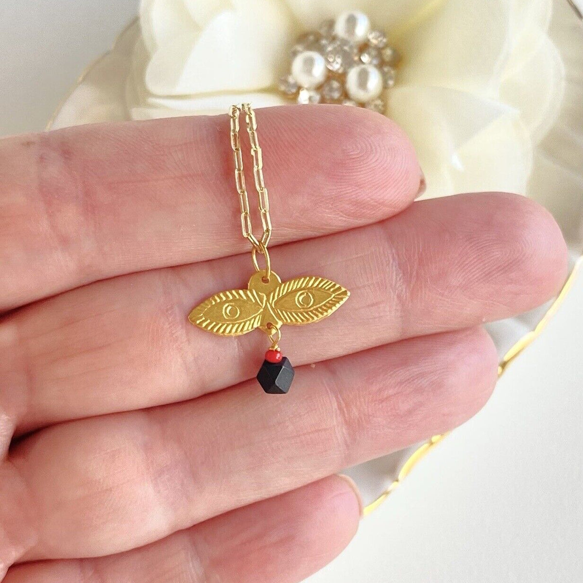 Dije Ojos De Santa Lucia, Azabache Genuino,Solid Yellow Gold, Eye Amul ...